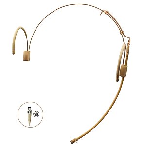 J K Pro Earhook Headset Headworn Omnidirectional Microphone MIC-J 060 Compatible with AKG Samson Wireless Transmitter - Mini XLR TA3F Plug