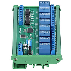 PLC Expansion Board, Professional 9600BPS 6 Working Modes RS485 Relay Module for 64 Devices in Parallel