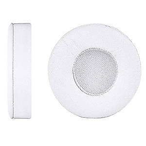 EP Earpads Replacement Protein Leather Memory Foam Ear Cushion Cover Compatible with Beats Ep Wired On-Ear Headphones (White)