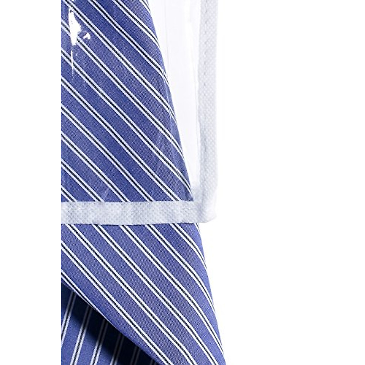 Clear Vinyl Shoulder Covers Closet Suit Protects Storage Home Decor Set of 12, 12"H x 22"W x 2"D