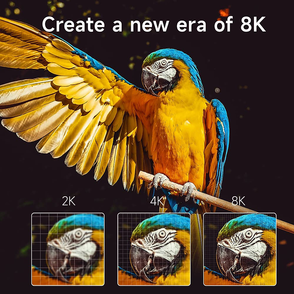 HDMI Cable 2.1 4K@120Hz Certification 48Gbps 15 Feet,Ultra High Speed 8K HDMI Cable Nylon Gold-plated interface Supports 1440p 144hz HDMI,8K@60Hz,ALLM,VRR,HDR,eARC,DTS,For PS5,XBox,RTX3090(15 Feet)