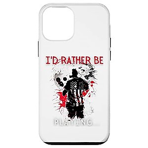 iPhone 12 mini I'd Rather Be Playing Pickleball Patriotic Girl 4Th July Pla Case