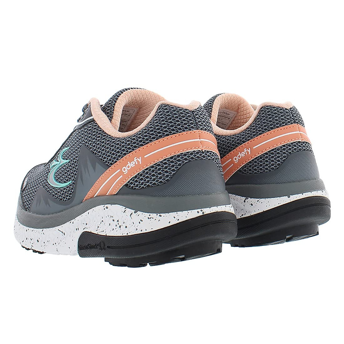 Gravity Defyer G-defy Women’s Pain Relief | Arch Support | Plantar Fasciitis | Foot & Knee Pain | Wide Shoes | Orthopedic | Heel Pain | Free Orthotic Included Gray, Pink