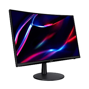 Acer Nitro ED240Q Sbiip 23.6" Full HD 1920 x 1080 VA 1500R Curved Gaming Monitor | AMD FreeSync Premium | 165Hz Refresh Rate | 1ms (VRB) | ZeroFrame Design | 1 x Display Port 1.4 & 2 x HDMI 2.0 Ports