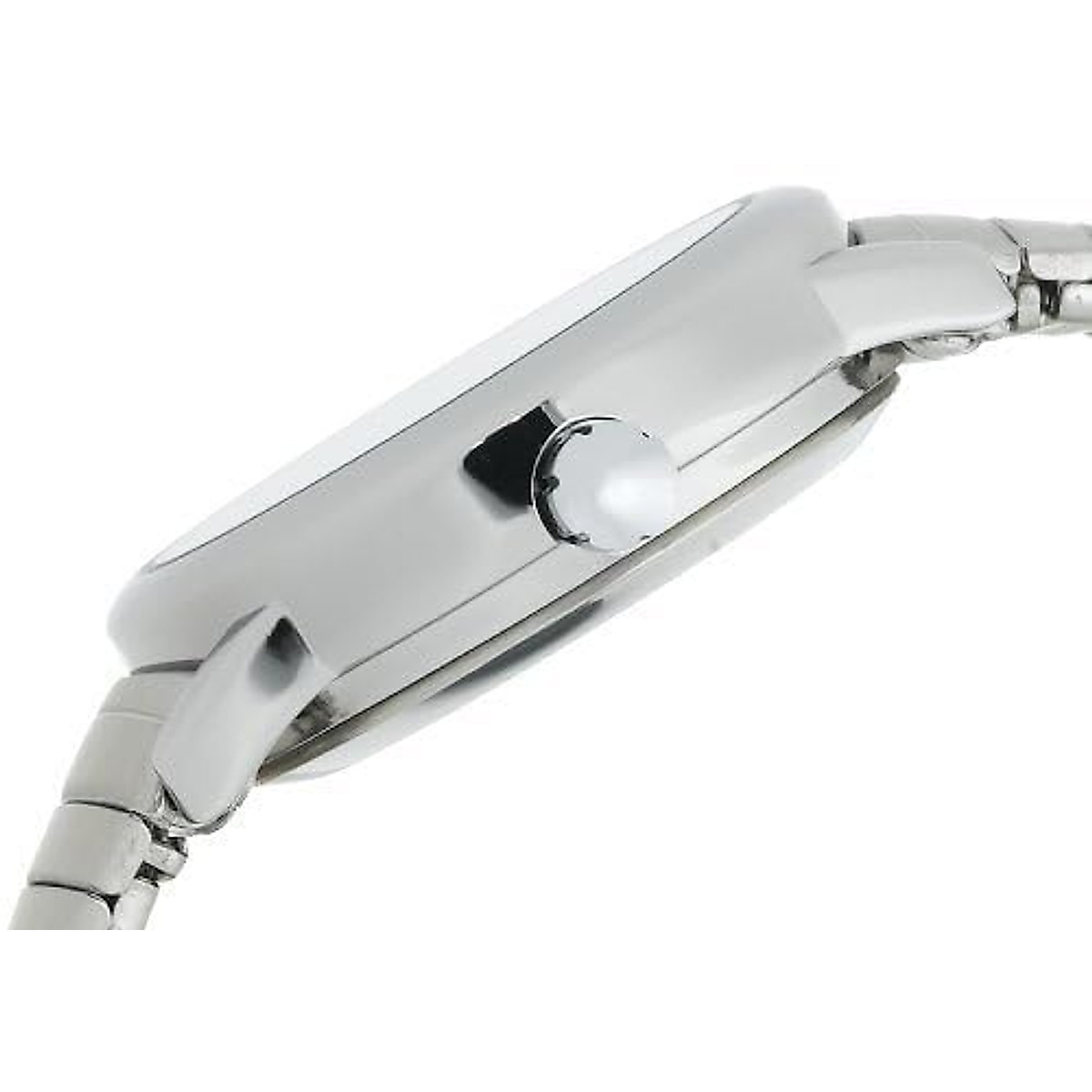 Timex Women's Easy Reader 25mm Watch – Silver-Tone Case White Dial with Tapered Expansion Band