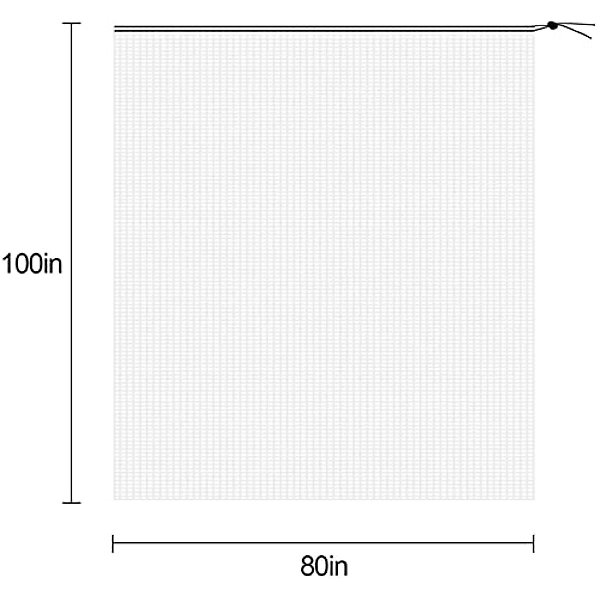 PURPLE STAR 1N 6x7 Feet Insect Bird Barrier Netting Mesh with Drawstring-Garden Bug Netting Plant Cover for Protect Plant Fruits Flower from Insect Bird Eating