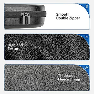 YINKE Smart Case for Apple AirPods Max with Sleep Mode,Potective Convenient Carrying Travel Hard Organizer Storage Cover Bag (Black)