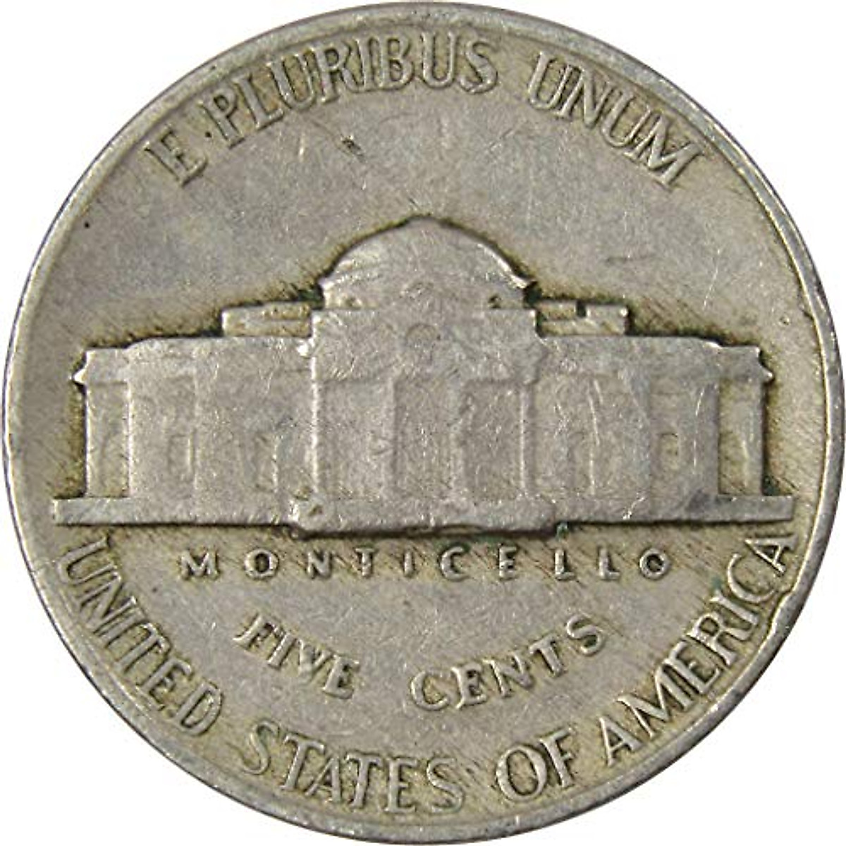 1938 Jefferson Nickel 5 Cent Piece AG About Good 5c US Coin Collectible