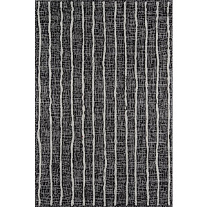 Novogratz Villa Collection Sicily Indoor/Outdoor Area Rug, 5'3" x 7'6", Charcoal