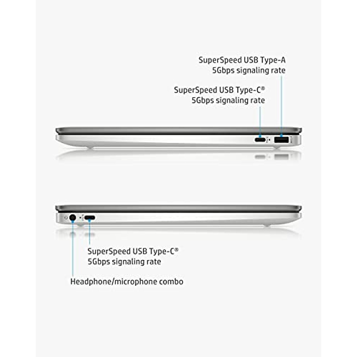 HP Chromebook 14 Laptop, Intel Celeron Processor, 4 GB RAM, 32 GB eMMC, 14” FHD (1920 x 1080) Chrome OS (14a-na0160nr) (Renewed)