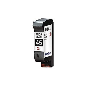 VersaInk-Nano 45 TIJ 2.5 MICR Black Ink Cartridge - Compatible with HP 45 TIJ, C8842A and 51645A Cartridge Models