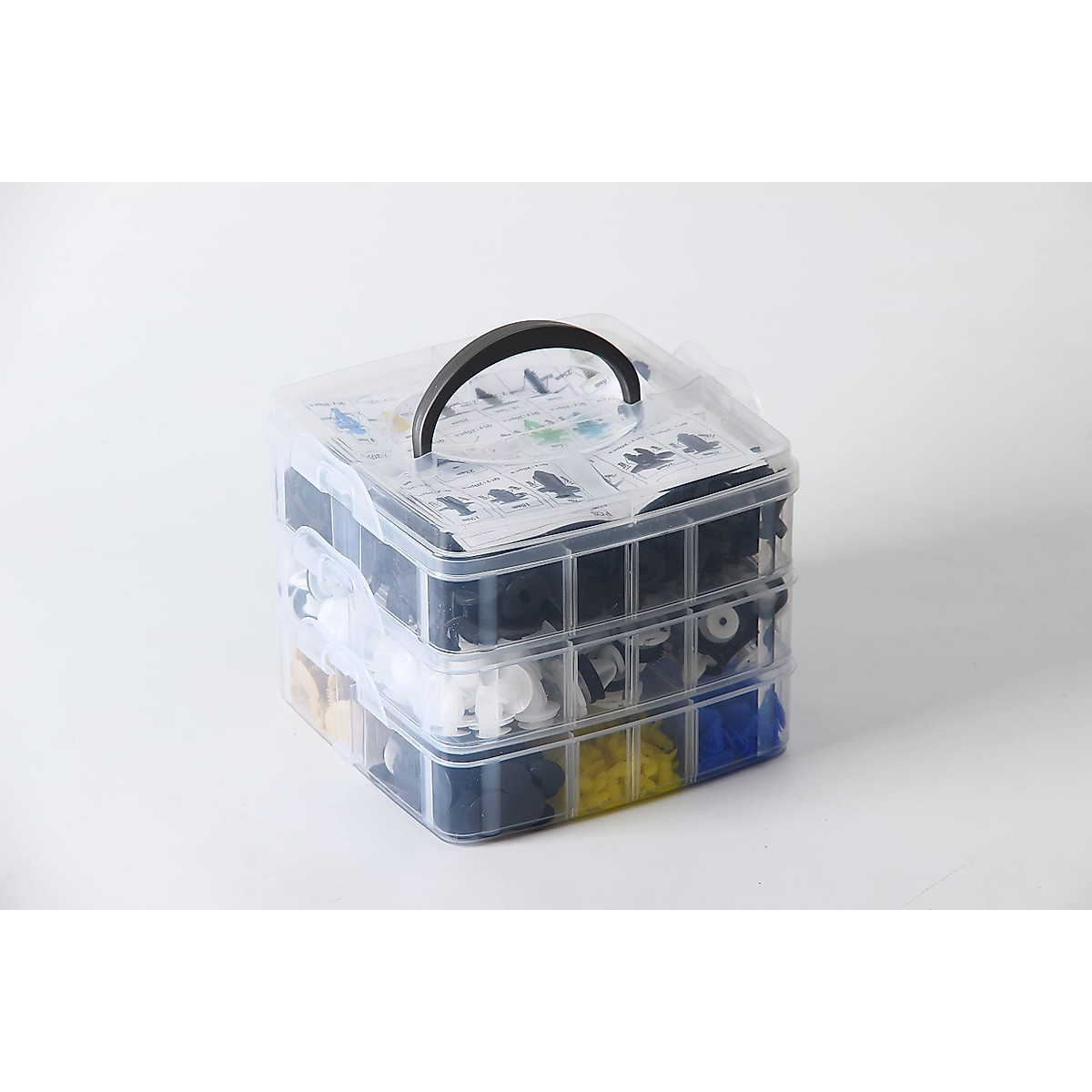 Automotive Clips Retainer Clips Fastener Car Door Panel Fastener Plastic Clips for Cars 500Pcs Sets