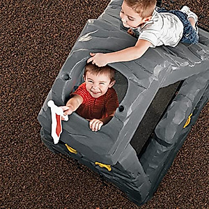 Step2 Skyward Summit Climber – Authentic Kids Playset Rock Climbing Wall with Four Unique Climbing Walls, Two Cargo Nets, Floor Net, and Flag – Rock Climbing Jungle Gym for Backyard