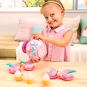 Battat- Play Circle- Singing Teapot – Toy Food – Pretend Play- Kitchen Set – 3 years + (17 Pcs)