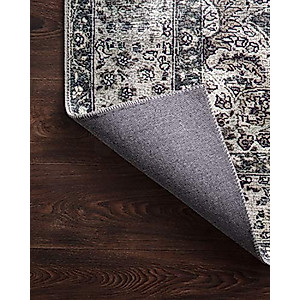 Loloi LAYLA Collection, LAY-06, Taupe/Stone, 9'-0" x 12'-0", 13" Thick, Area Rug, Soft, Durable, Vintage Inspired, Distressed, Low Pile, Non-Shedding, Easy Clean, Printed, Living Room Rug