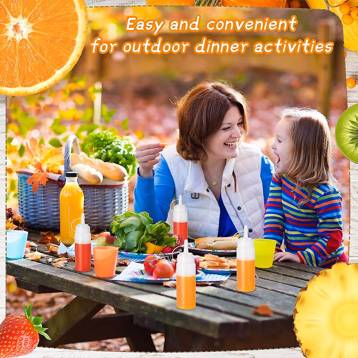 60 Pieces 4 oz Plastic Condiment Squeeze Bottles Small Squirt Bottles for Cooking with Twist on Cap Lids Clear Ketchup Bottles Squeeze Oil Syrup Sauce Dispenser Container for Food Barbecue Crafts