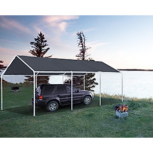 ABCCANOPY 10x20 FT Carport Garage Car Boat Shelter Party Tent, Gray