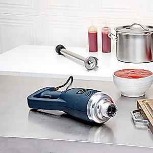 Restaurantware Hi Tek Blue Immersion Blender - Variable Speed, 1 1/4 HP, Heavy Duty - 1 count box