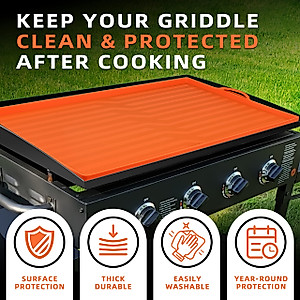 Silicone Griddle Mat for Blackstone 36 Inch Griddle - Griddle Cover Accessories for Blackstone - Keep Your Grill Clean - Protect Griddle from Small Animals, Debris, and Rust