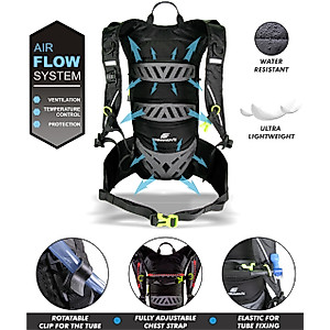FREEMOVE Hydration Water Backpack 3in1 with 2L Bladder & Insulated Backpack Cooler Bag - a Complete Hydration Solution - Ideal Hydro Camel Back Pack for Hiking, Biking, Running, Cycling, MTB & Rave