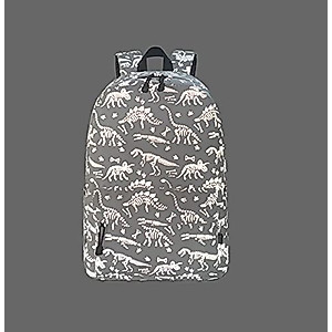 Acmebon Cool Fluorescent School Backpack for Girl and Boy Roomy Reflective Daypack White