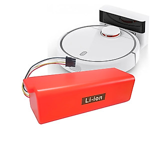 kunbow 6800mAh Li-ion Battery,Replacement Battery for Xiaomi Mi Robot,Mijia 1. and 2. Generation,Mijia Roborock S4,S5,S6,S7,Mijia Roborock S50,S51,S55,S60,E201 Vacuum Cleaner (14.4V/97.92Wh)