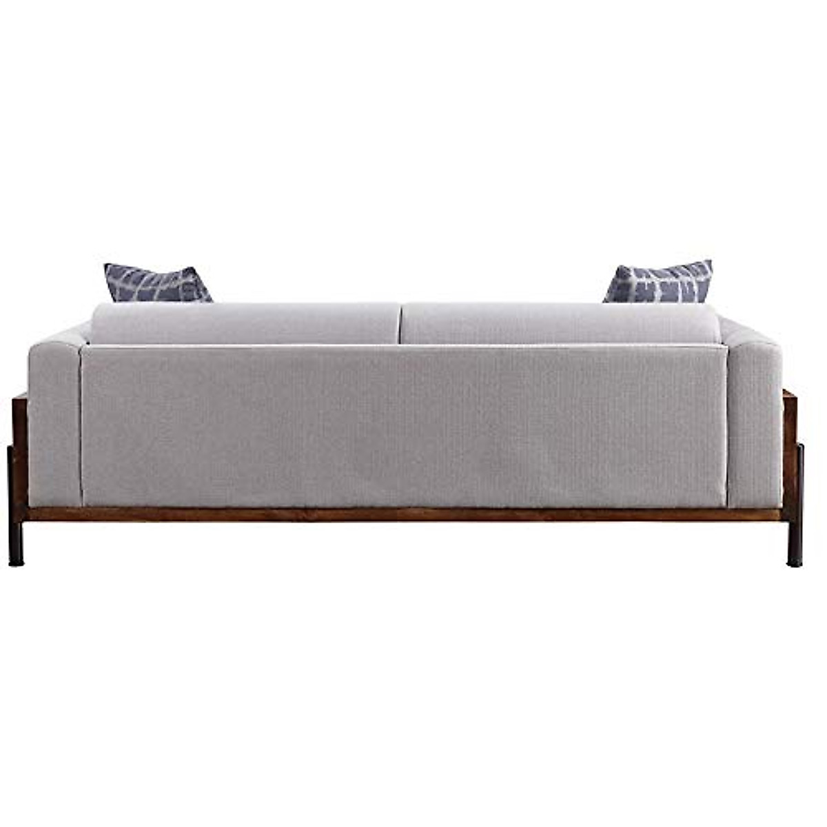 Acme Furniture Upholstered Sofas, Beige and Walnut