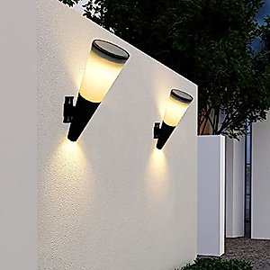 1PCS warmwhite coldwhite LED Solar Light Outdoor Waterproof Wall Light Corridor Decorative Atmosphere Lights for Home Garden