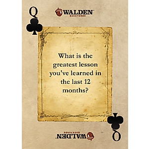 Conversation Starters Fire-Side Chats by Walden Sparking Great Conversation Around The Fire - Standard Playing Cards for All Card Games