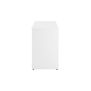 Bush Business Furniture Hampton Heights 60W Low Bookshelf in White, Horizontal Bookcase Storage for Home Office or Living Room