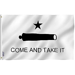 Anley Fly Breeze 3x5 Foot Come And Take It Flag - Vivid Color and Fade Proof - Canvas Header and Double Stitched - Gonzales Historical Flags Polyester with Brass Grommets 3 X 5 Ft