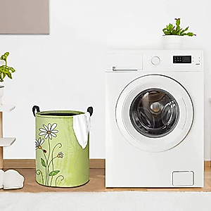 Fubido 2023 Duckies Print,Large Laundry Drawstring Basket,Bath Bubbles of Sketch Rubber Toys,Storage Basket for Toys,Dirty Clothes in Living Room,Bathroom,Bedroom,Orange Yellow