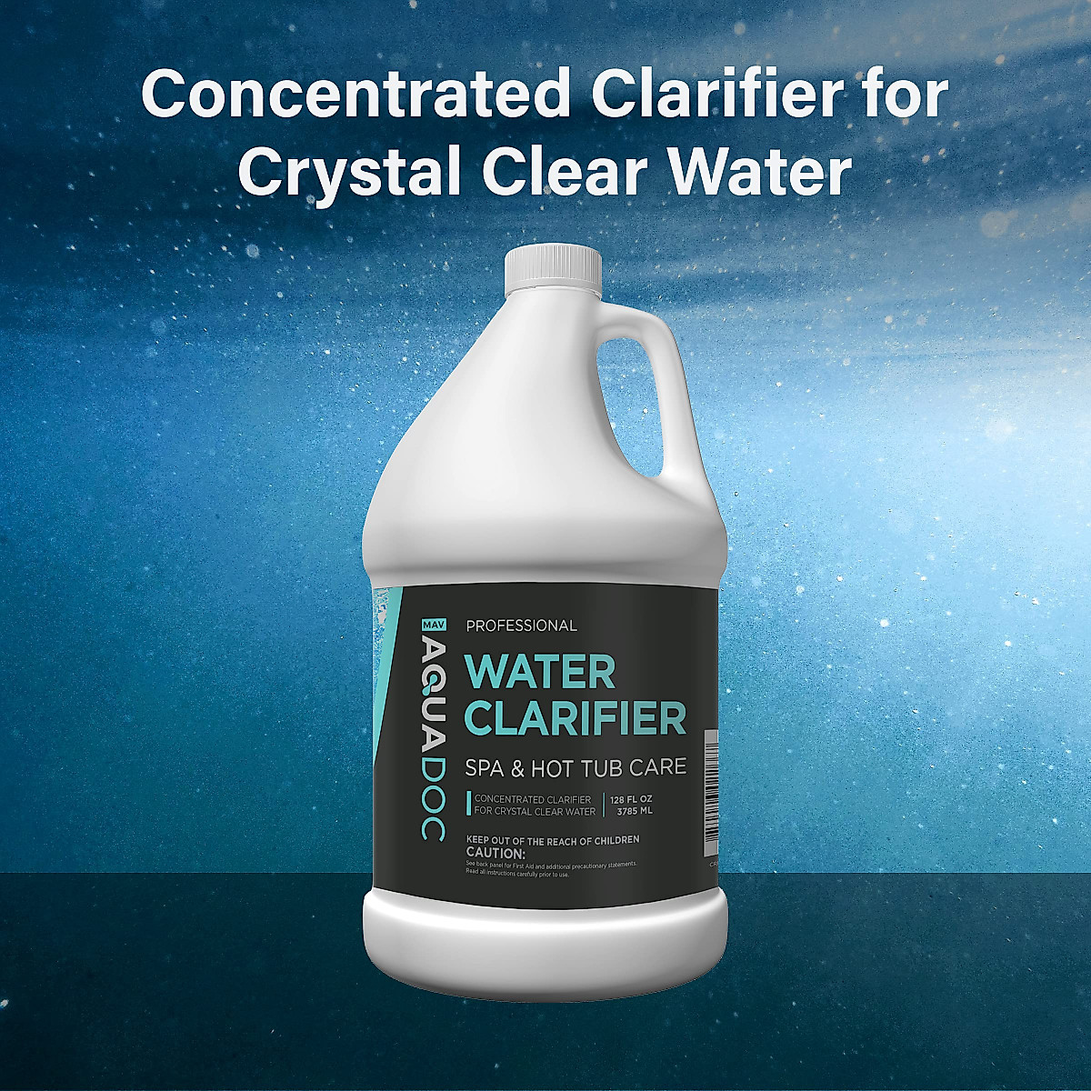 MAV AquaDoc Spa Clarifier & Hot Tub Clarifier for Fast Acting Cloudy Water Treatment, The Spa Clarifier Hot Tub Owners Love, Use Our Hot Tub Water Clarifier to Keep Your Spa Clear & Balanced - 1 Gal