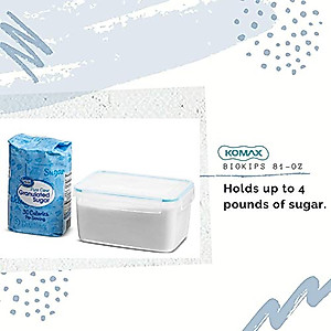 Komax Biokips Airtight Food Storage Containers With Lids | Set of 6 Kitchen Pantry Organization and Storage Containers | BPA-free Sugar, Flour, Dry Food Containers