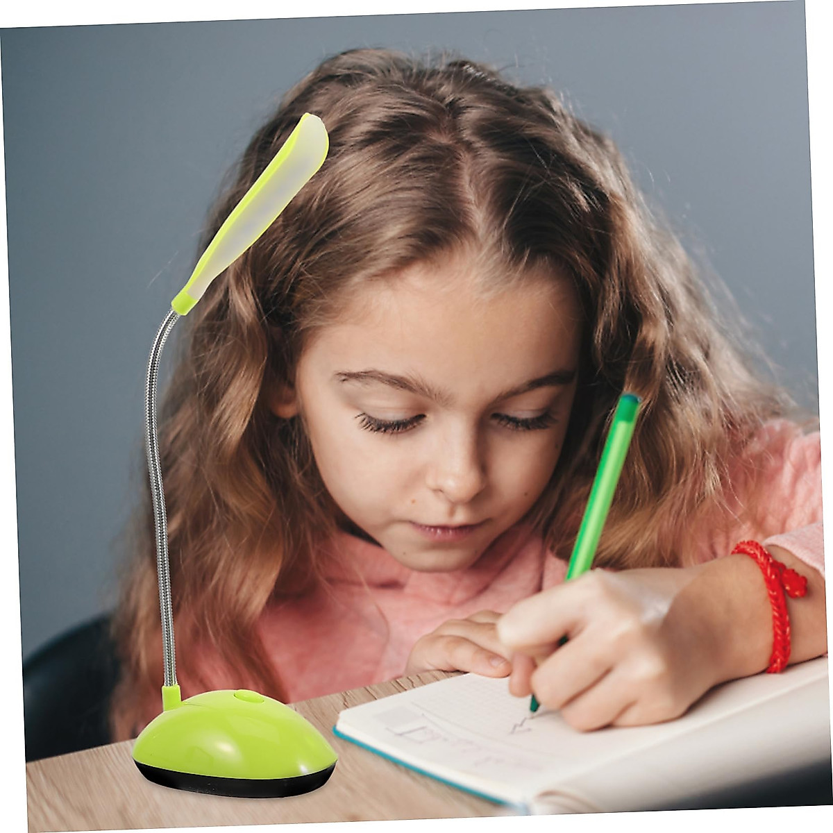 HEALEEP Led Night Lamp for Bedroom Battery Operated Folding Desk Light Portable for Study and Reading