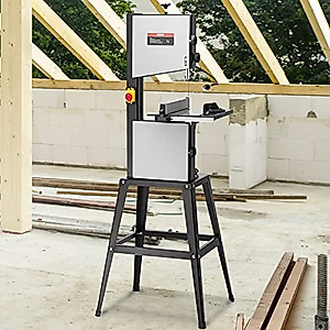 VEVOR Benchtop Band Saw, 10-Inch, Dual-Speed (560 & 1100 RPM), 370W 1/2HP Motor, Includes Metal Stand, Work Light, Fence, and Miter Gauge for Wood, Aluminum, Plastic Crafting