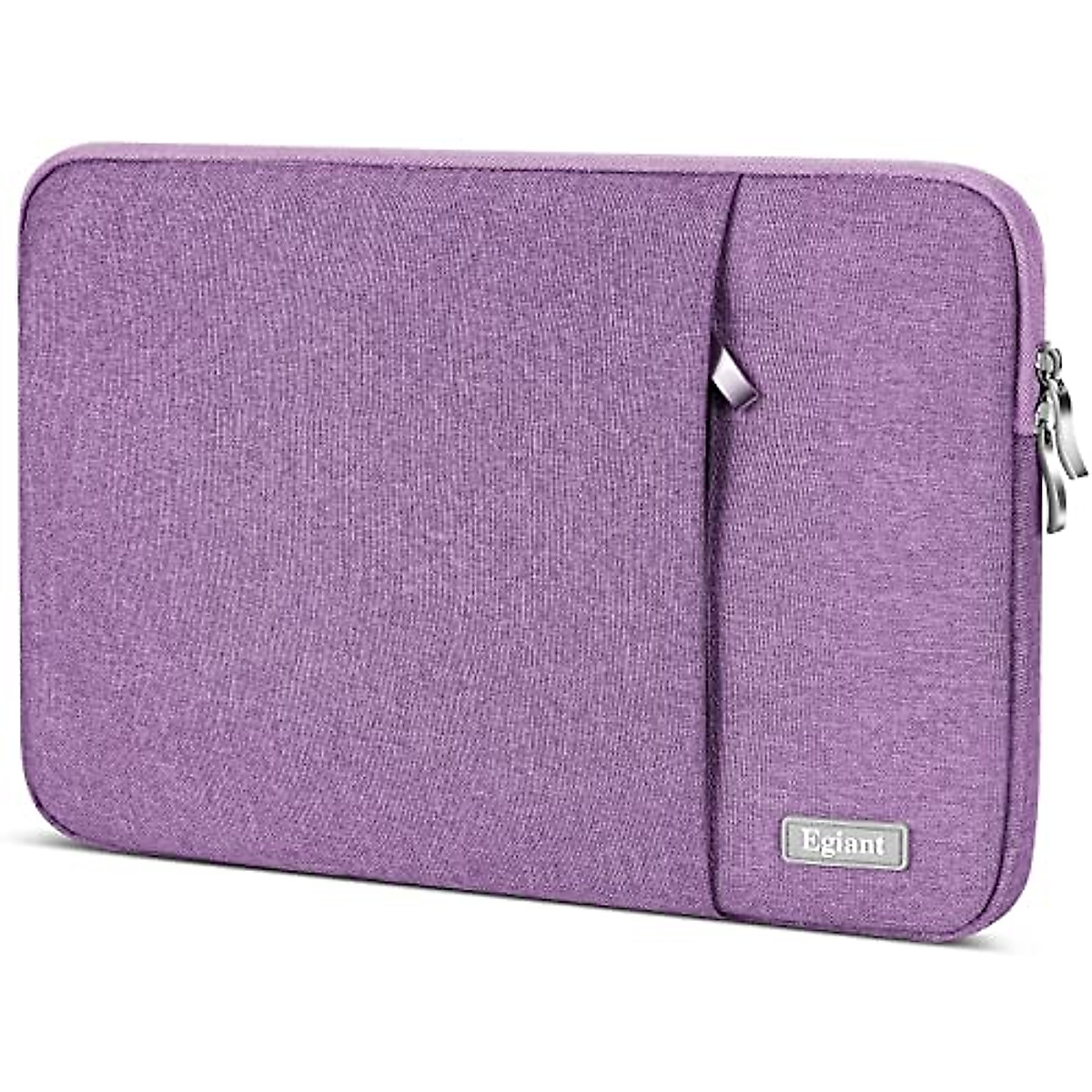 Egiant Laptop Sleeve 14-Inch,Water-Resistant Protective Fabric Case Compatible for HP Lenovo Acer Asus Dell 1 Chromebook Notebook, 14 Inch Computer Carrying Case with Accessory Pocket,Purple