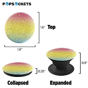 PopSockets: Collapsible Grip & Stand for Phones and Tablets - Glitter Rainbow Showers