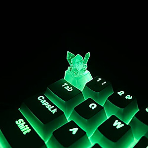 Custom Keycap for Mechanical Gaming Keyboard - Design Glass - Artisan Cherry MX Made in Resin with Universal Compatibility - Unique Gift Idea