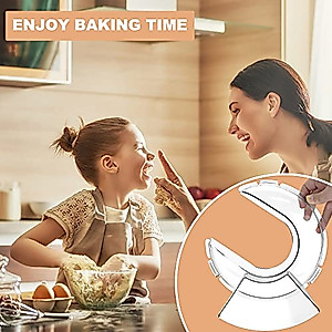 Puxyblue KN1PS Pouring Shield Latest upgraded 4.5 and 5 Quart Stainless Steel Bowls Tilt Head Stand Mixer Bowls 1year Warranty