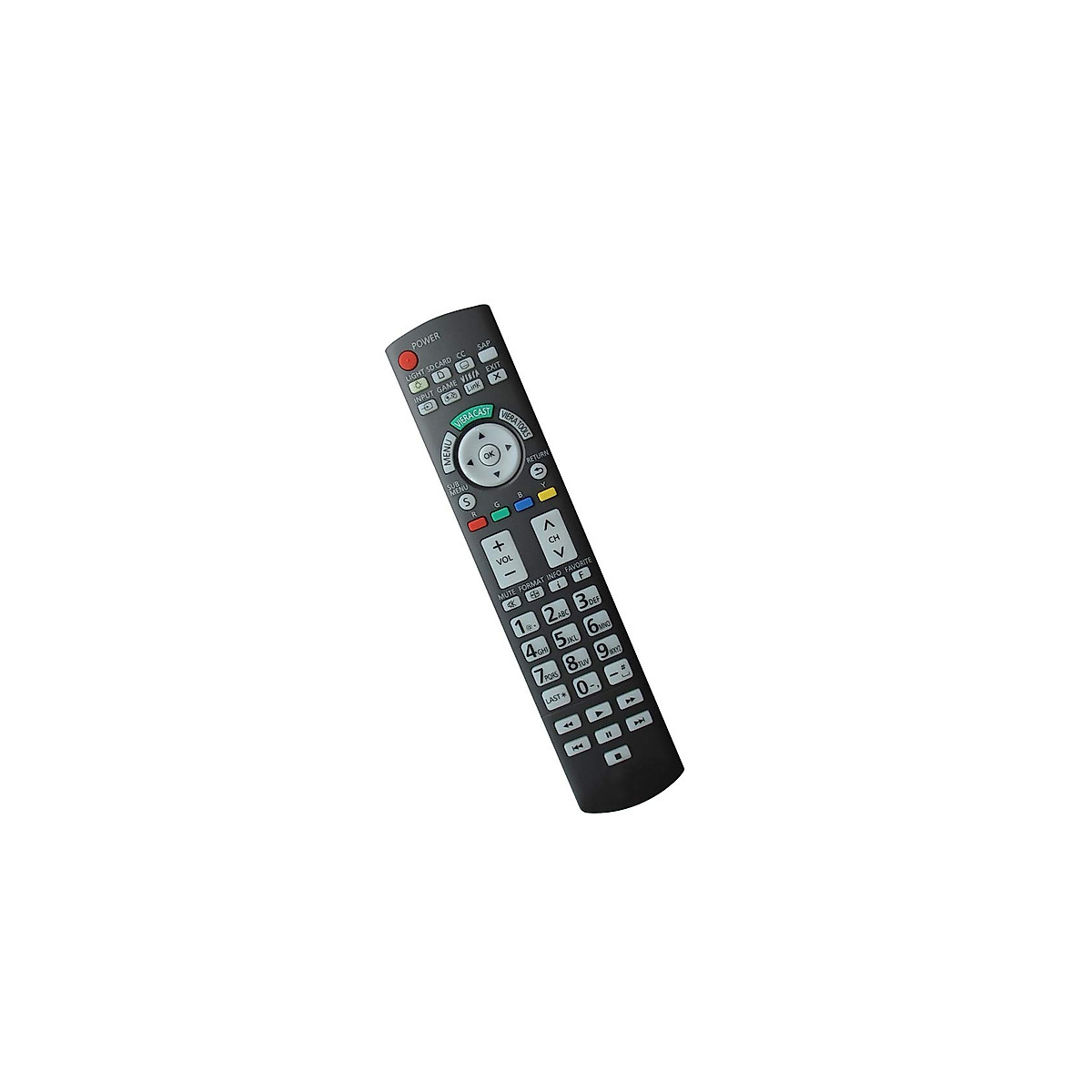 HCDZ Replacement Remote Control for Panasonic TH-42PZ77U TH-50PZ77U TC-P46U1 TC-P50U1 Viera LCD LED Plasma HDTV TV