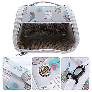 iplusmile 2pcsbag Pig Glider for Strap Pet Bag Outgoing Travel Portable Gray Gerbil Outdoor Sugar Hedgehog Hamster Bags Adjustable Guinea Carrier Breathable Animals Animal Rat with Back S