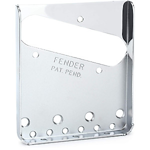 Fender American Vintage 3-Saddle Telecaster Bridge Plate, Chrome