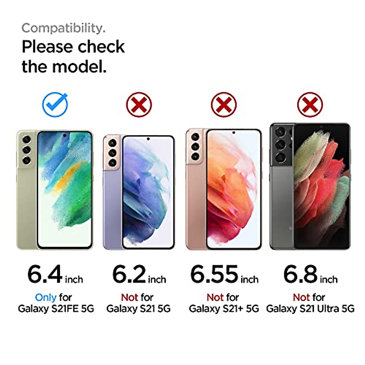 Spigen Ultra Hybrid Designed for Galaxy S21 FE Case (2021) - Crystal Clear