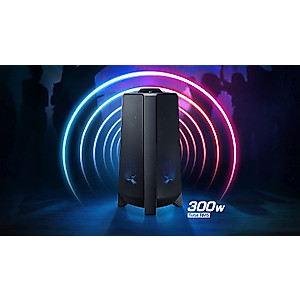 Samsung MX-T40 Sound Tower 300 Watts High Power Audio Bluetooth Dance Party Speaker 2021 (Renewed)