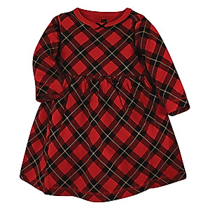 Hudson Baby Girls' Cotton Dresses, Fancy Rudolph, 7 Years