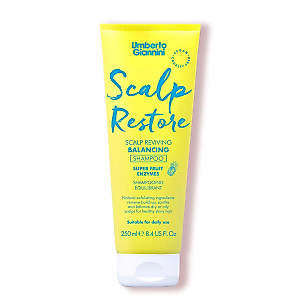Umberto Giannini Scalp Restore Balancing Shampoo, Vegan & Cruelty Free Scalp Reviving Formula with Super Fruit Enzymes, 8.5fl Oz