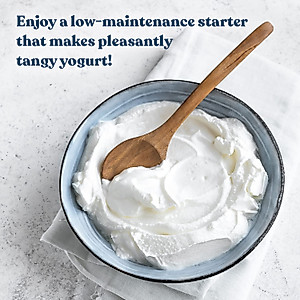 Cultures for Health Traditional Yogurt Starter Culture | 4 Packets Direct-Set Thermophilic Starter | Make Up To 12 Cups Thick, Tangy Probiotic Yogurt | Powdered Live Active Cultures for Yogurt Making