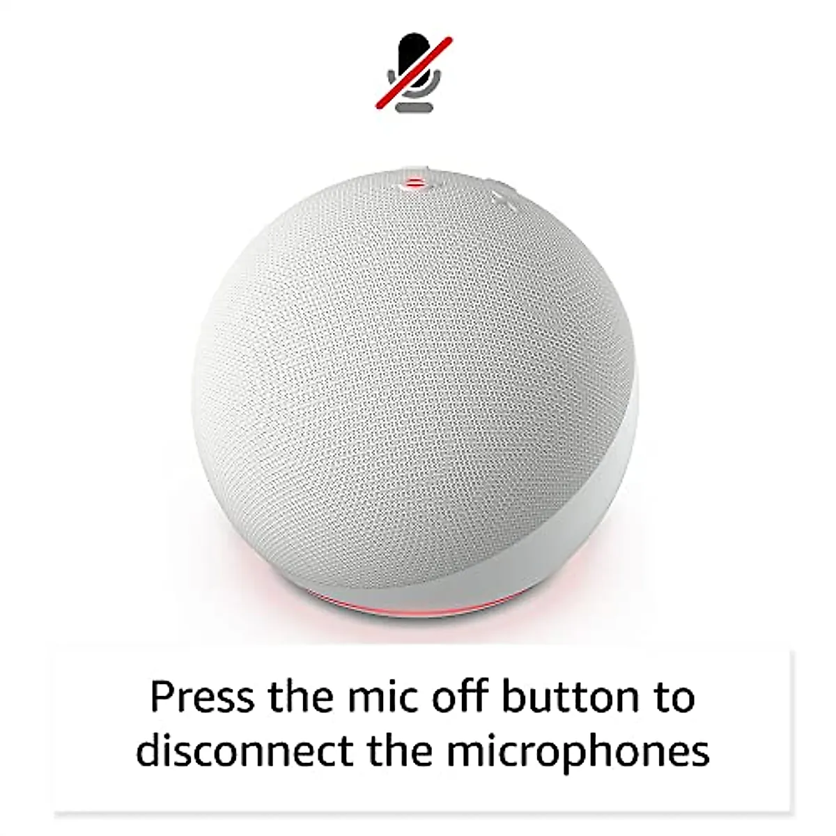 Echo Dot (5th Gen, 2022 release) in Glacier White bundle with TP-Link Kasa Smart Color Bulb