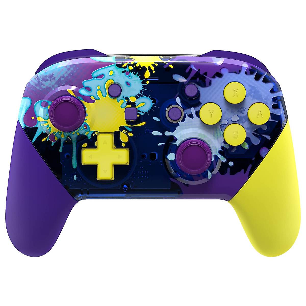 eXtremeRate Splattering Paint Replacement Full Set Shell for Nintendo Switch & Switch Pro Controller